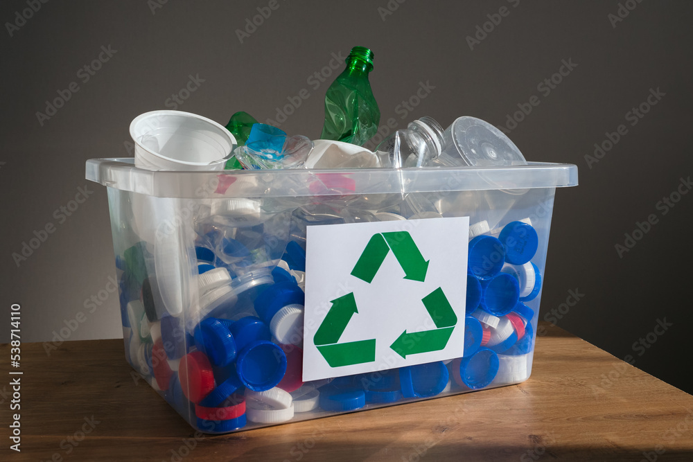 plastic bottle caps and lids recyclable materials for recycling in ...