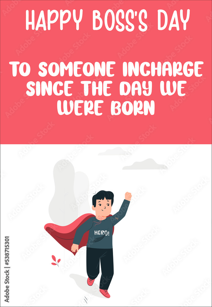 Happy boss day to multitasking woman greetings cards digital background ...