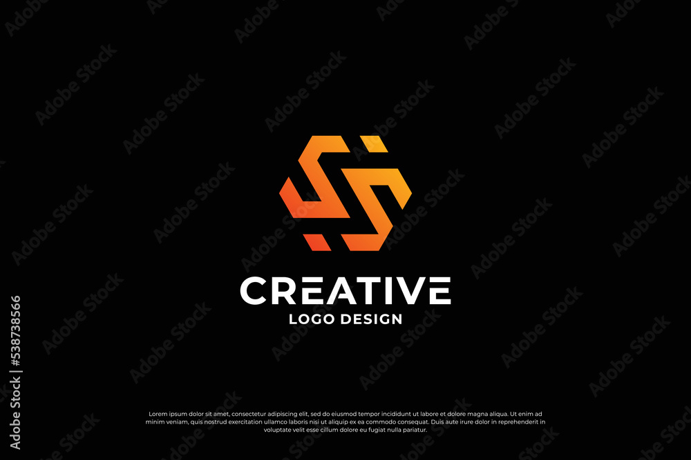 letter s logo design template. initial letters S logo vector. Creative ...