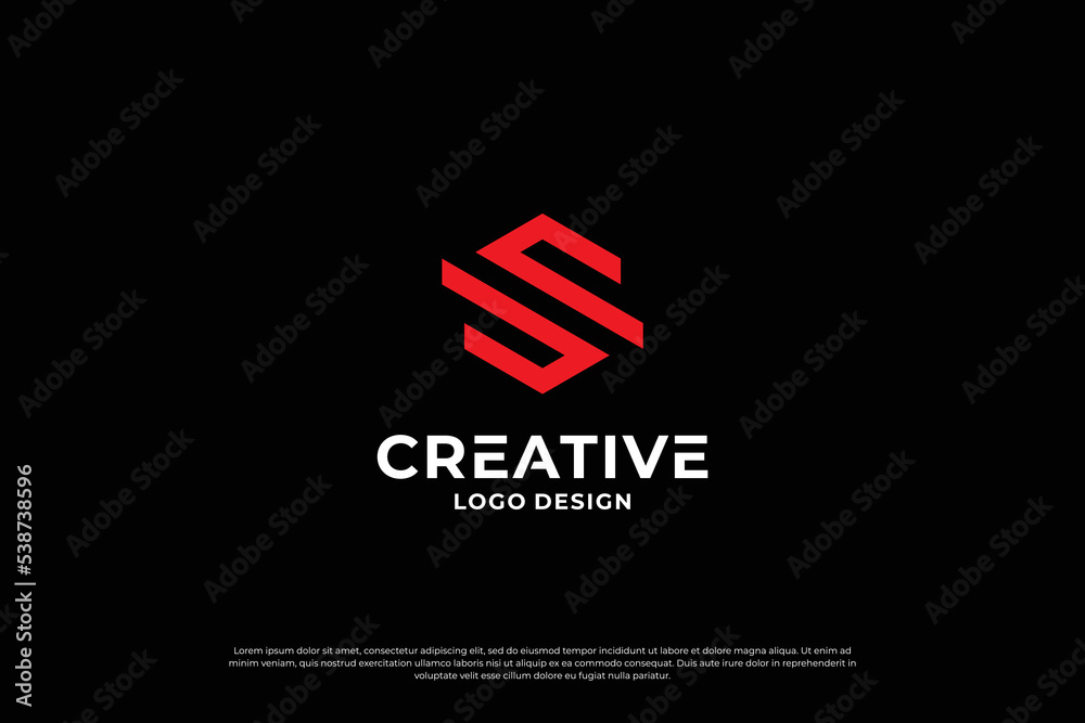 letter s logo design template. initial letters S logo vector. Creative ...