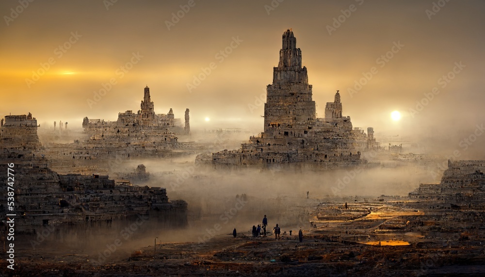 Ancient Sumerian city of Eridu, early city in southern Mesopotamia ...