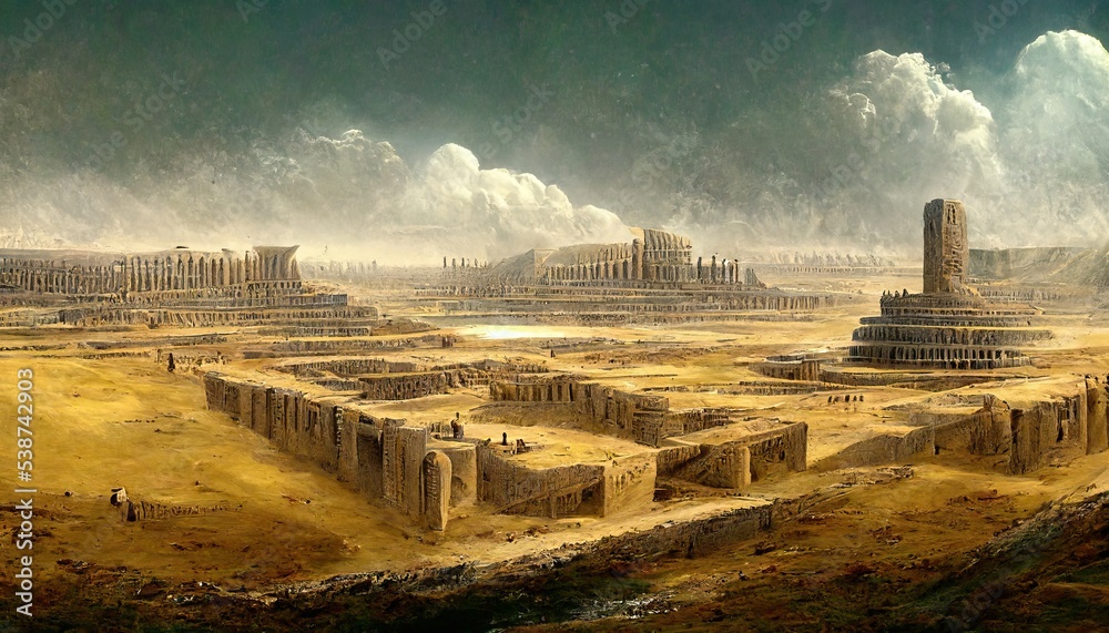 Ancient Sumerian city of Eridu, early city in southern Mesopotamia ...
