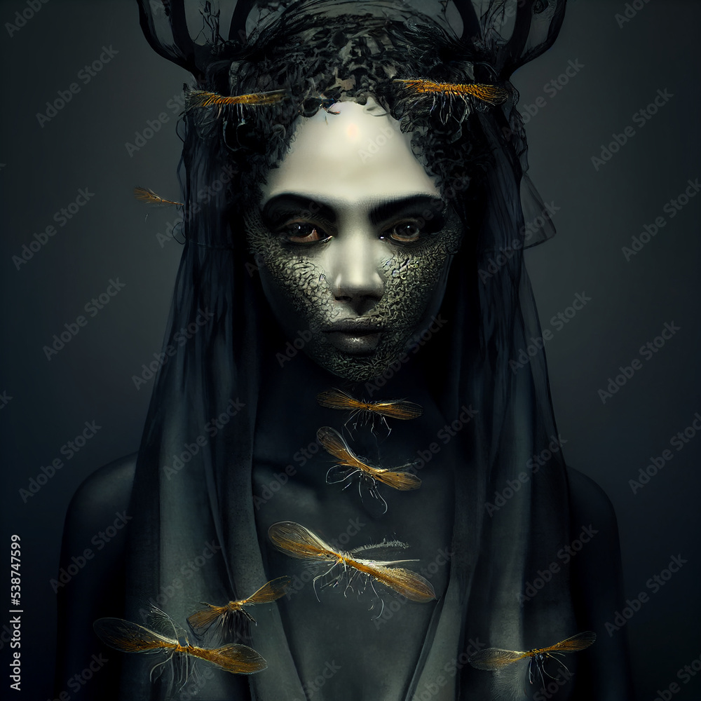 Ai generated photo of Goddess of insects Stock Illustration | Adobe Stock