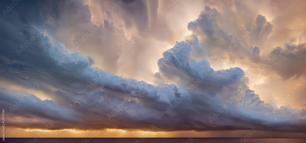 Beautiful storm clouds, dramatic cloudscape with dark sky, Thunderstorm ...