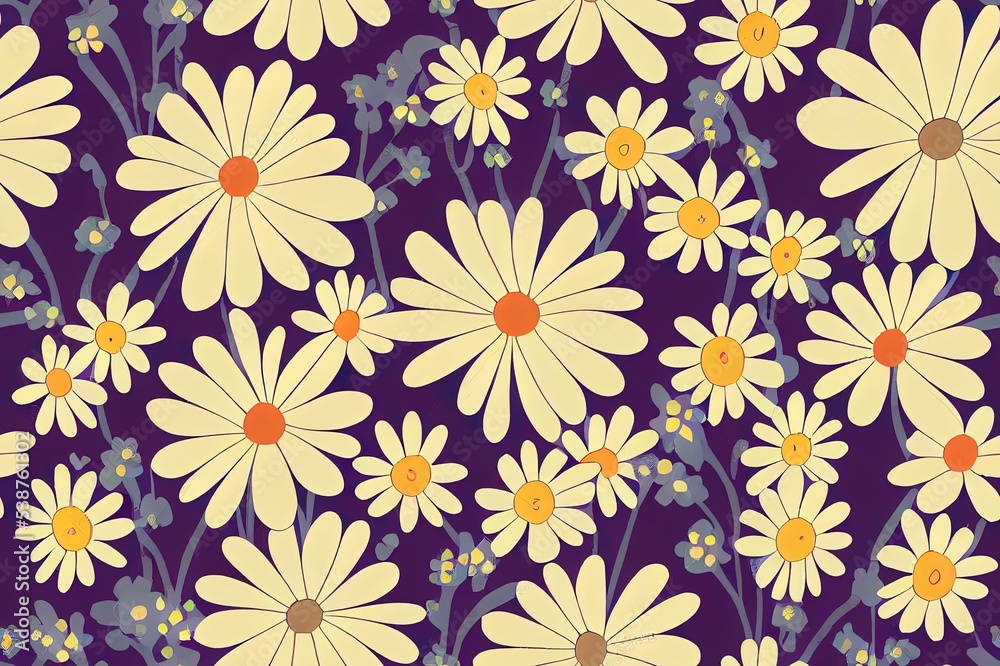 Vintage Daisy Pattern