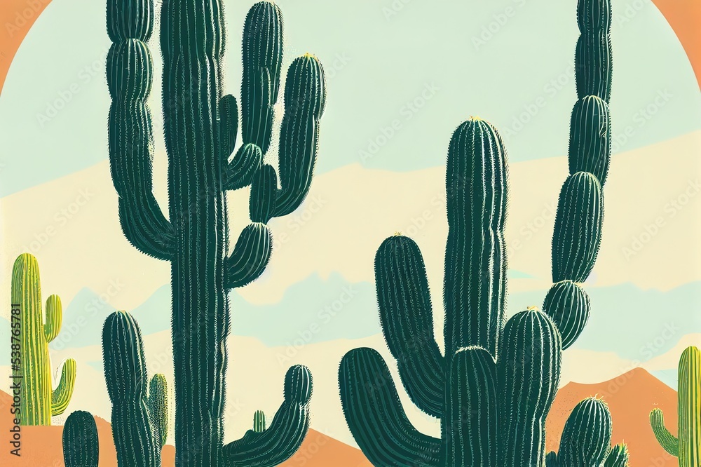 Arizona with eagle vintage graphic design. Cactus artwork for fashion ...