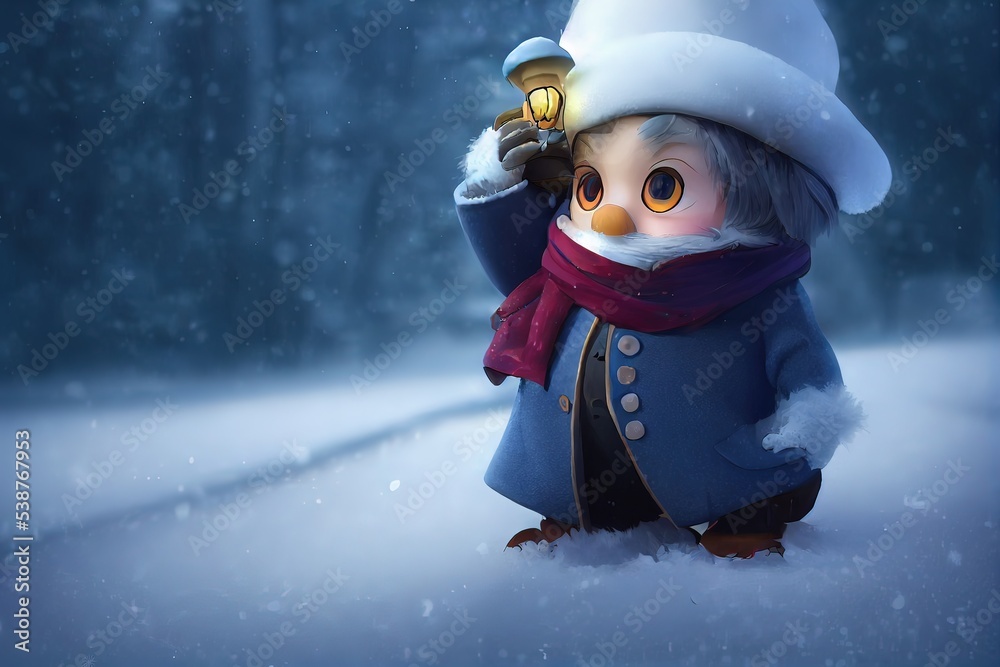 3D Rendered computer-generated holiday Ebeneezer Scrooge for the 2022 ...