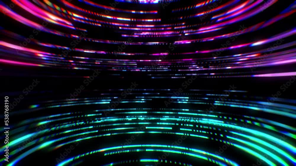 Stockvideo Futuristic neon trails. Glowing lines. Modern digital effect ...