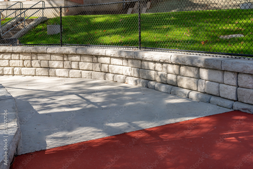 Example image of a concrete v notch weir, level spreader, located ...