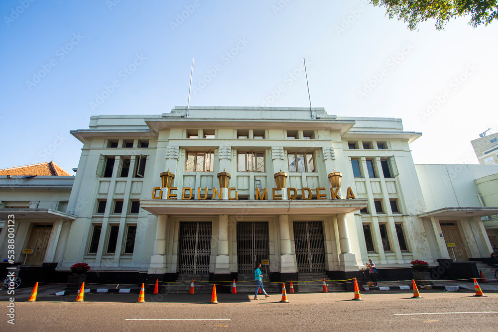 Gedung Merdeka, (Freedom Building), beautiful art deco building as the ...