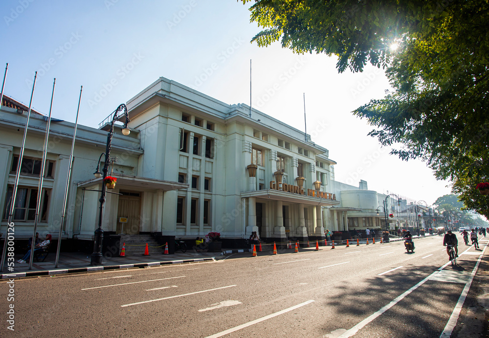 Gedung Merdeka, (Freedom Building), beautiful art deco building as the ...