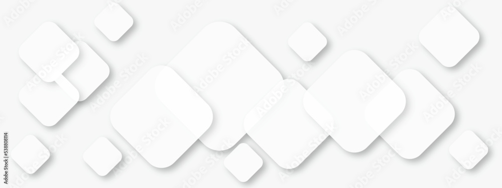 Abstract white geometric overlapping square pattern, design of ...