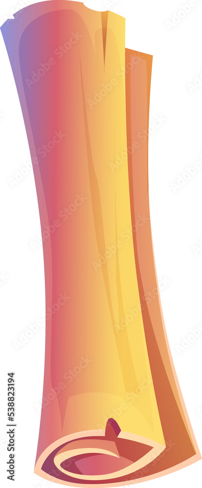 Rolled cartoon papyrus Stock Illustration | Adobe Stock