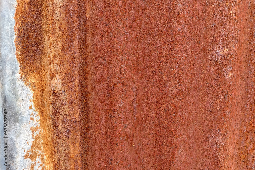 Old rusty zinc wall. Rusty style metal sheet roof texture. Background ...