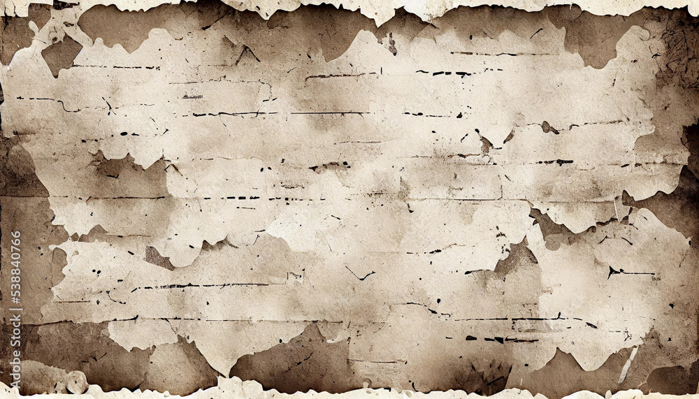 Parchment paper aged by time burnt edges. Useful for background and ...