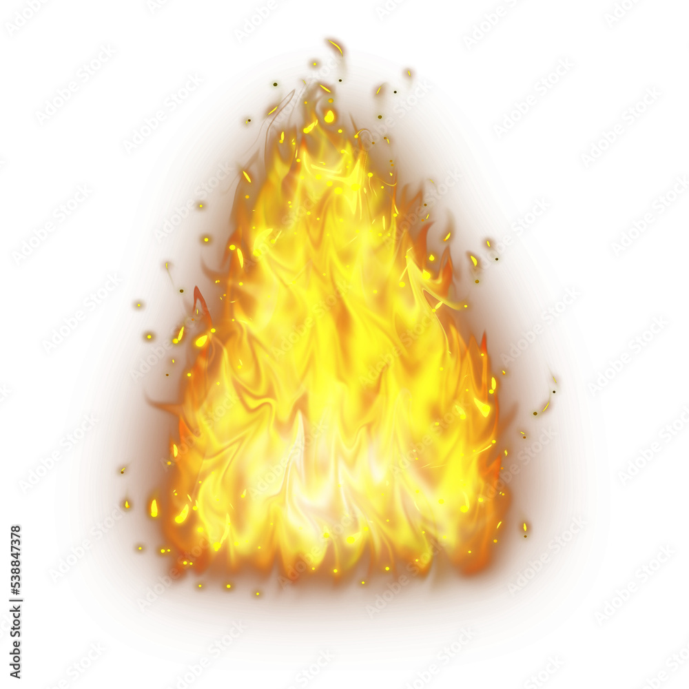 Realistic burning fire flames, Burning hot sparks realistic fire flame ...