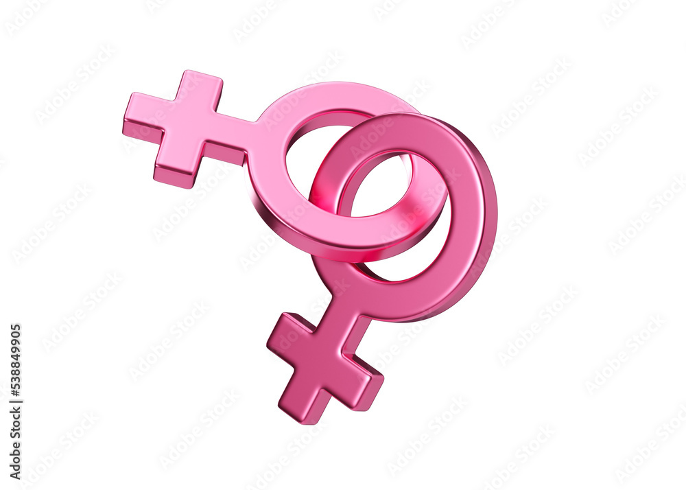 Two female sex symbols on transparent background. Venus symbol for ...