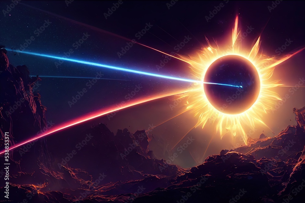 Supernova Explosion Epic Space Landscape - Digital Art, 3D Render ...