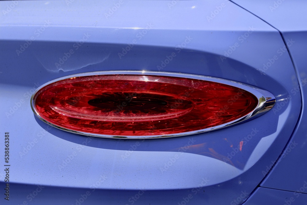 SUV tail light closeup/ 4x4 luxury car rear profile background image ...