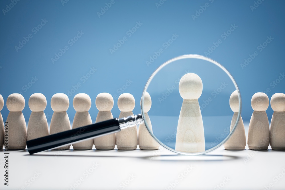 Recruitment and job search concept for human resources and choosing the ...