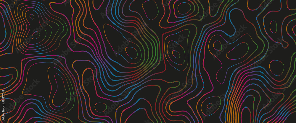 Multicolor wave paper curved reliefs abstract background. Background of ...