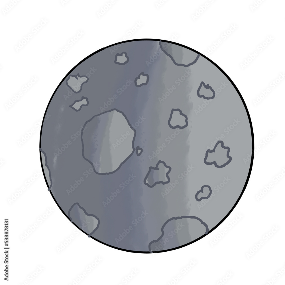 moon isolated transparent background png Stock Illustration | Adobe Stock