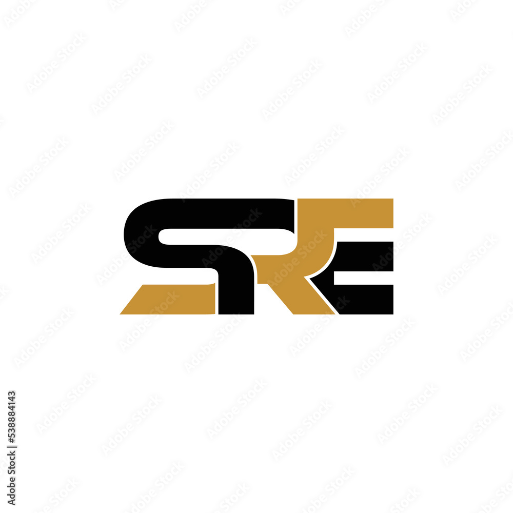 SRE letter monogram logo design vector Stock Vector | Adobe Stock