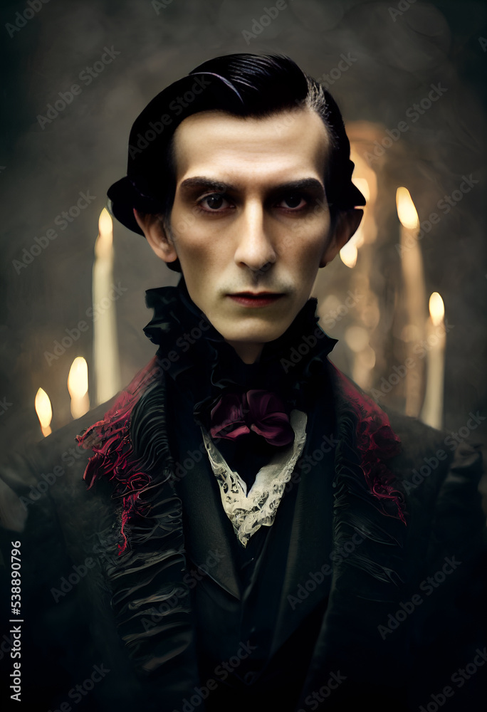 Count Dracula vampire created with Generative AI Technology Stock ...