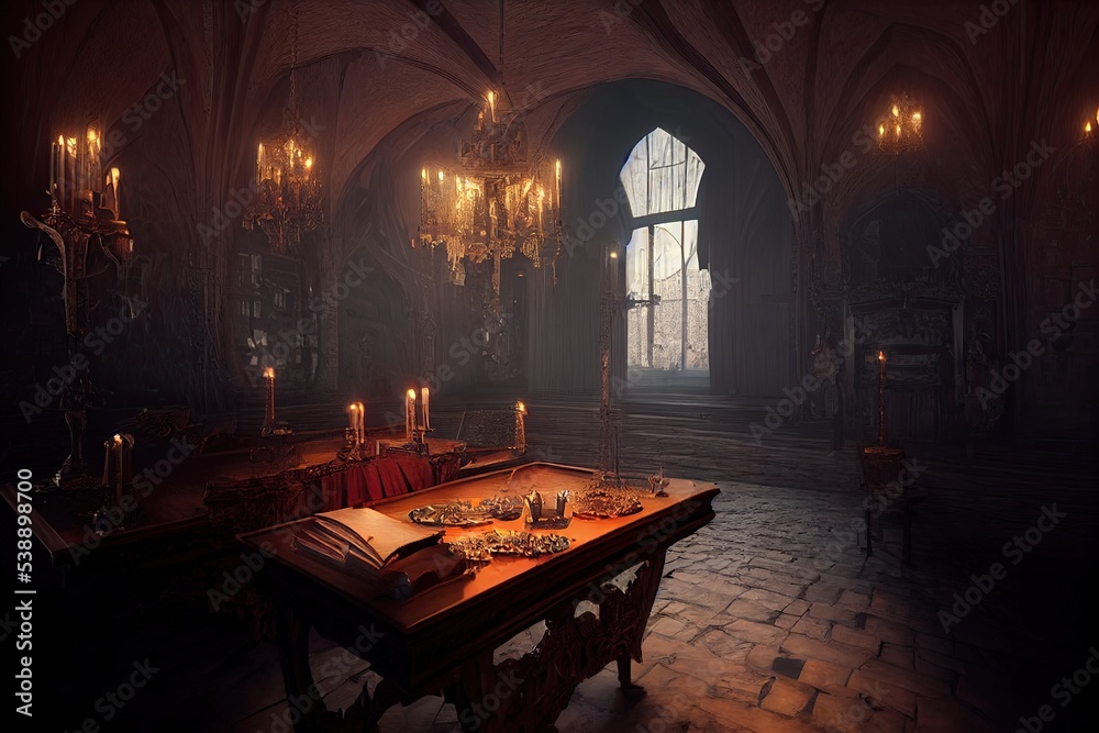 A Transylvanian Victorian living room with a table, sofa, and lounge ...