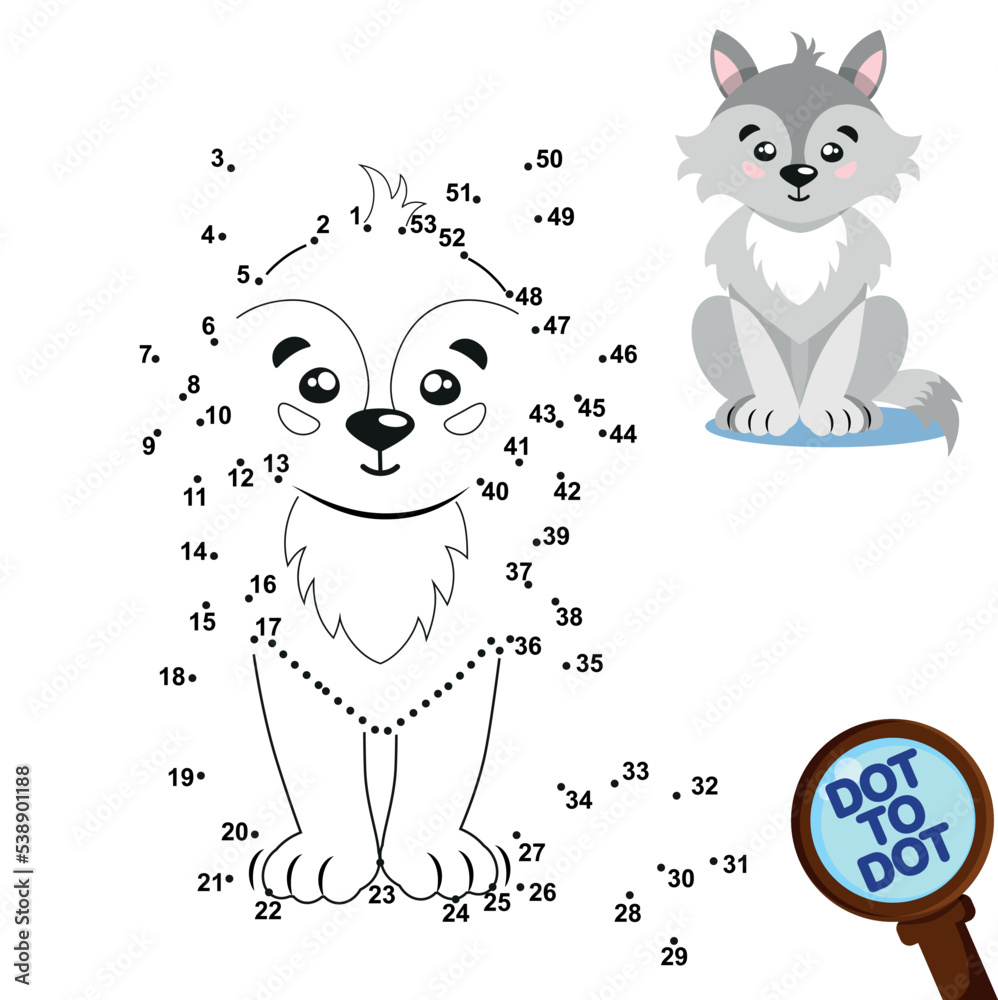 Wolf Extreme Dottodot Connect The Dots Pdf Connect