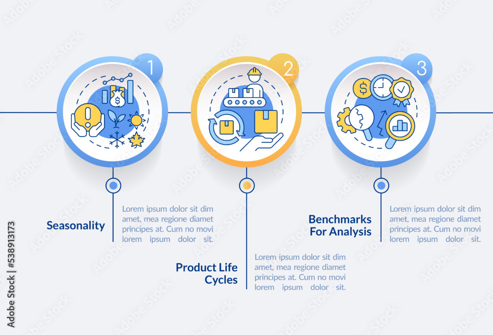Financial management issues circle infographic template. Data ...