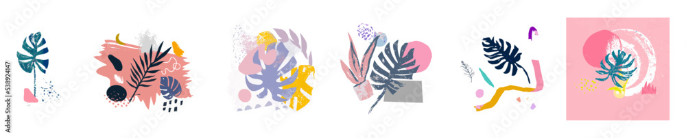 Scandinavian hand drawn artwork. Modern vector illustration with ...