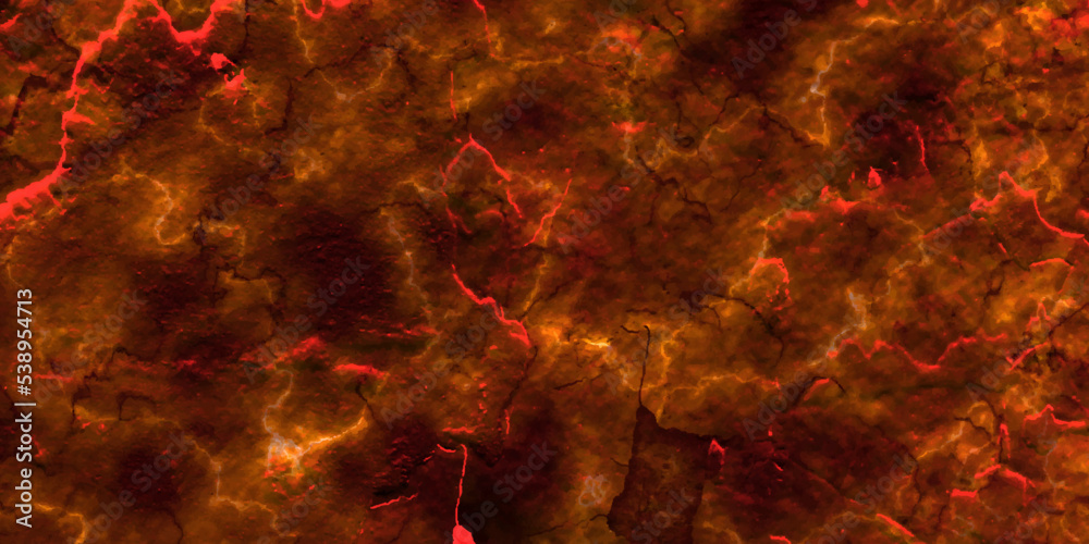 Vettoriale Stock Textured marble black and red lava wall crack texture ...