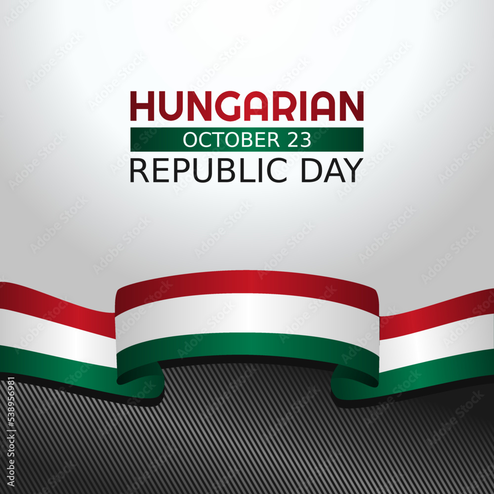 vector graphic of hungarian republic day good for hungarian republic ...