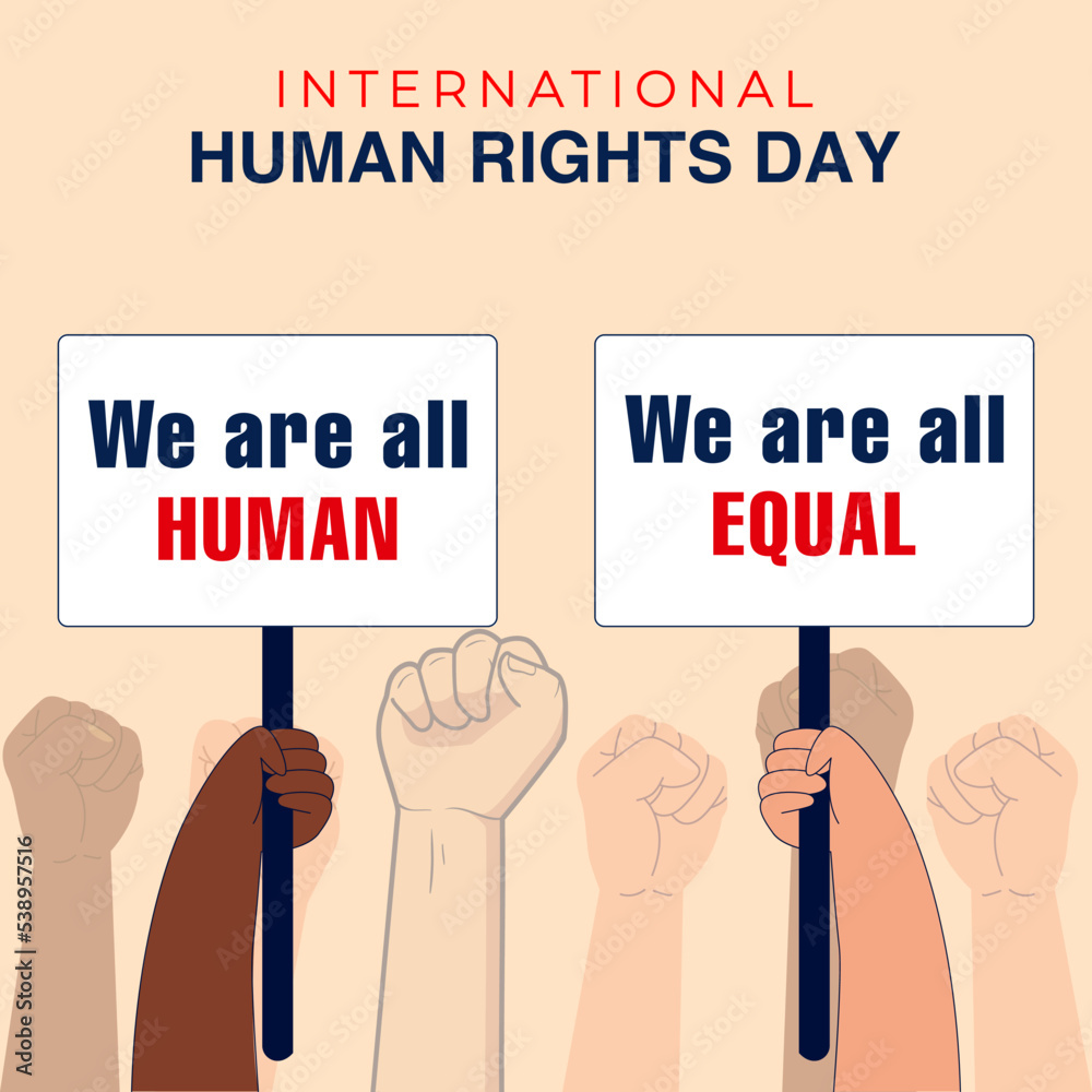 Human Rights Day, Poster of Human Rights Day, Banner of Human Rights ...