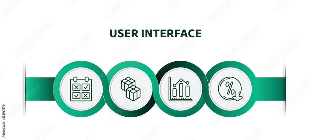 editable thin line icons with infographic template. infographic for ...