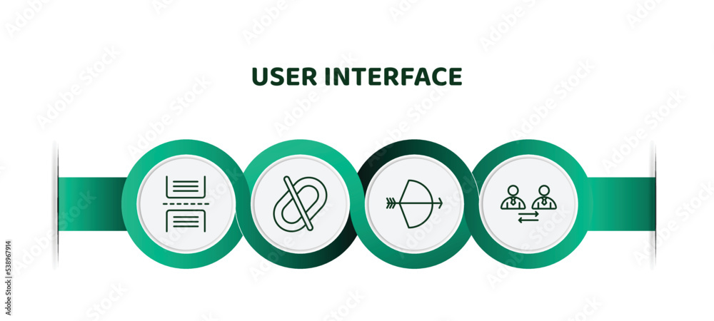 editable thin line icons with infographic template. infographic for ...