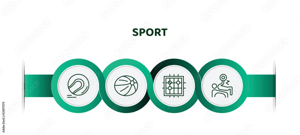 editable thin line icons with infographic template. infographic for ...