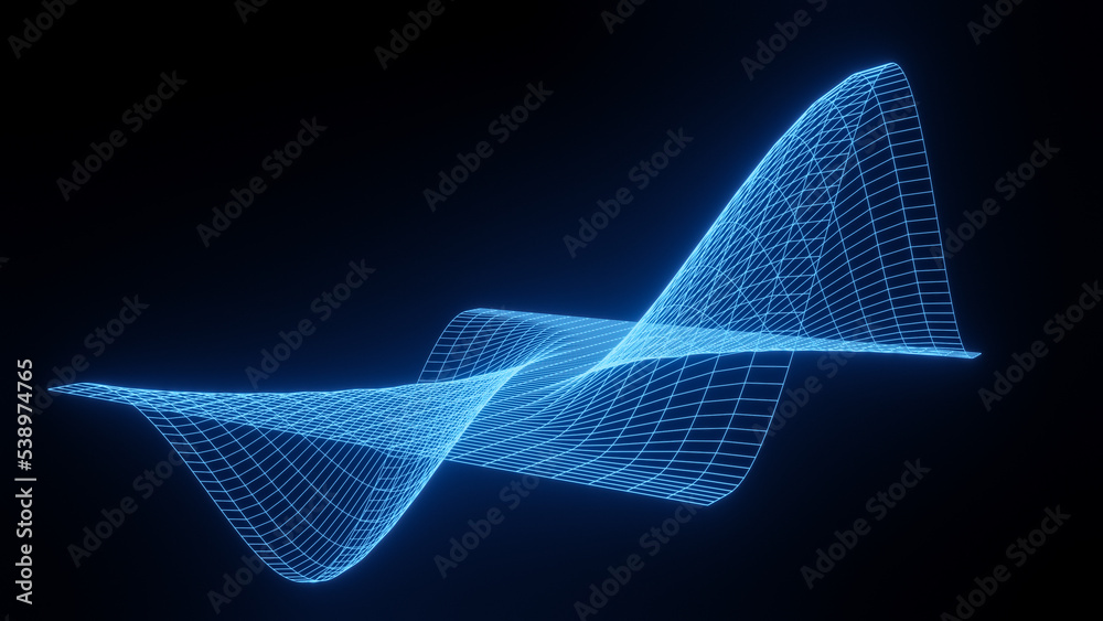 Mathematical formula equation axis visualization, modern abstract grid ...