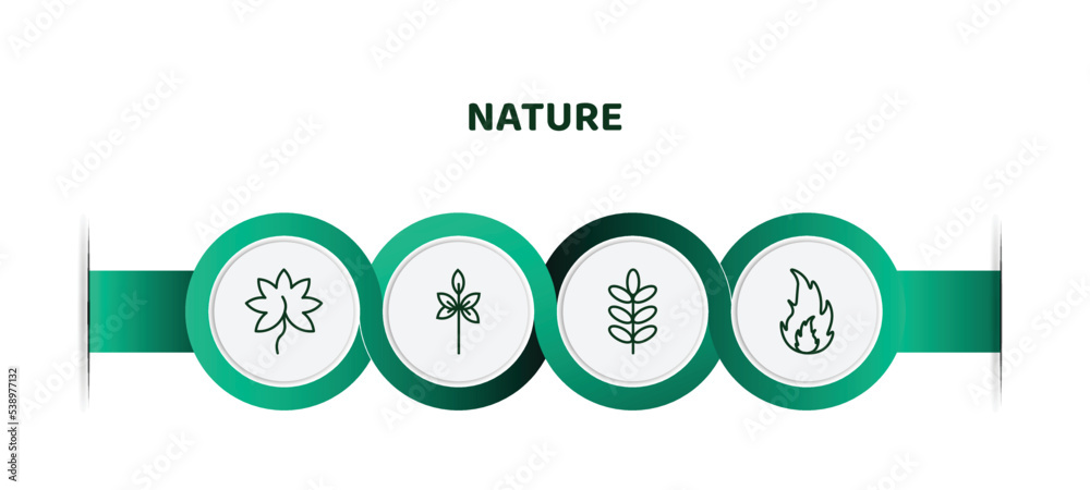 editable thin line icons with infographic template. infographic for ...