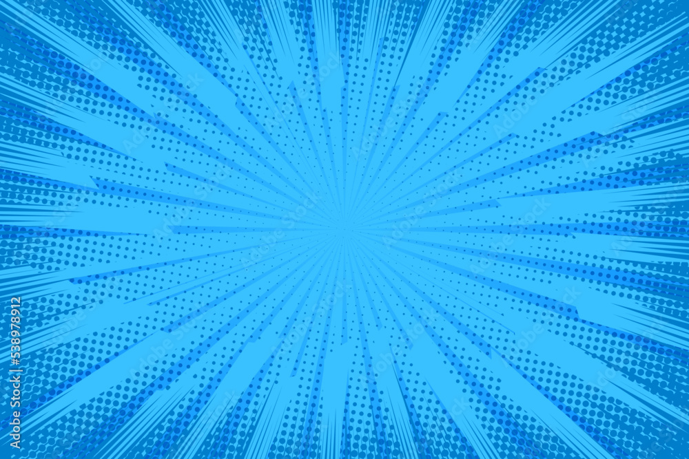 Comic background. Pop art texture. Starburst cartoon style. Anime ...