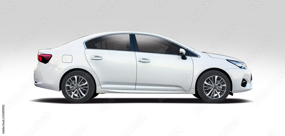 Toyota Corolla car, side view isolated on white background, 19 March ...