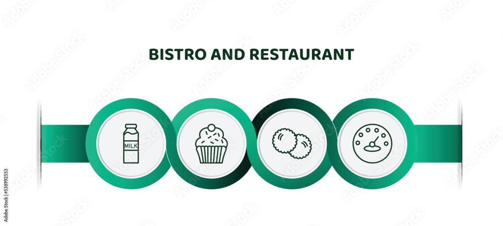 editable thin line icons with infographic template. infographic for ...