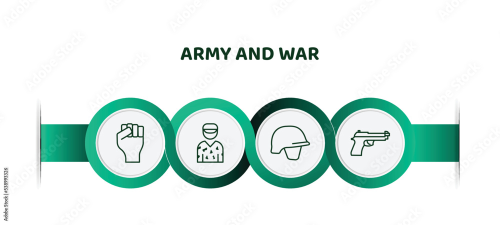 editable thin line icons with infographic template. infographic for ...