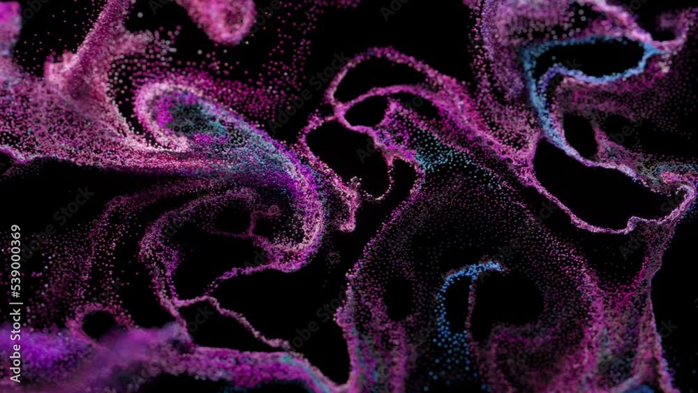 Video Stock 4K Abstract art video animation with 3d ball. Gradient ...