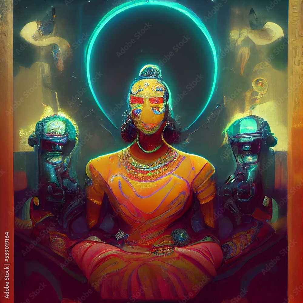 Technology God, religion, robot, cyborg, new world order, big brother ...