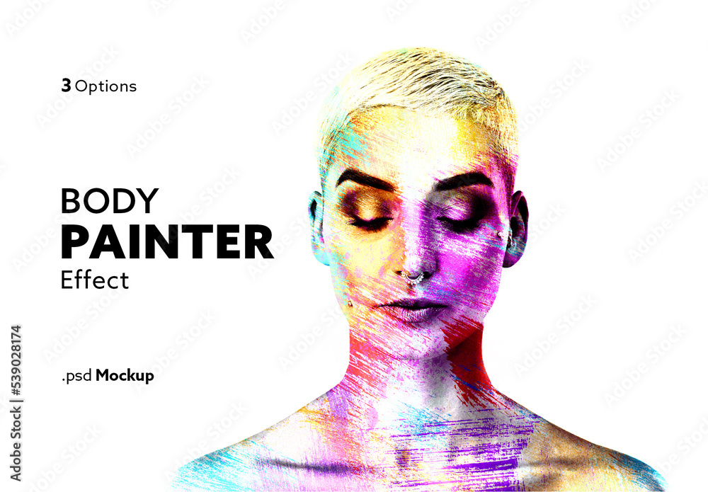 Paint Photo Effect Stock Template | Adobe Stock