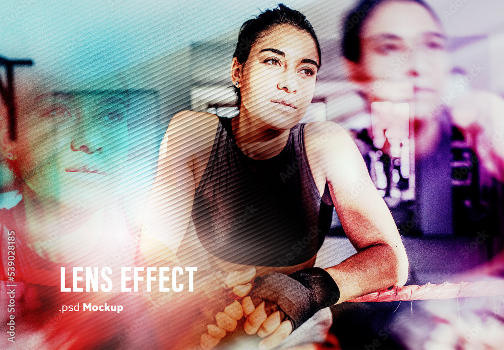 Lens Photo Effect Stock Template | Adobe Stock
