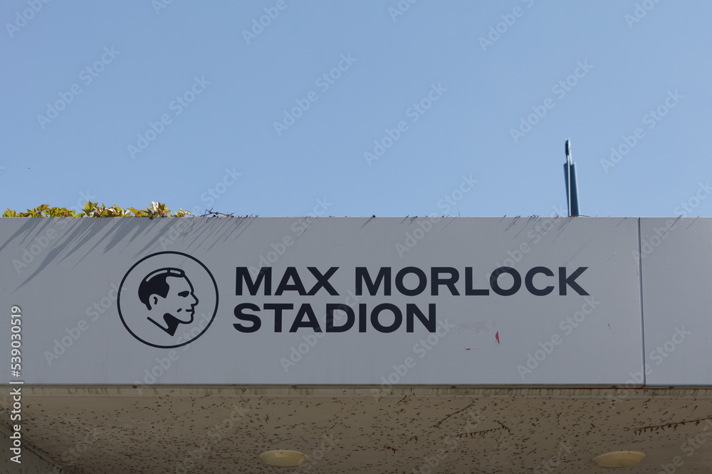 Nuremberg, Bavaria, Germany - April 21, 2019: Sign on the Entrance of ...