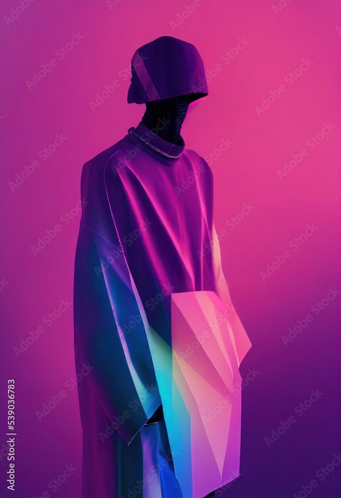 Glitchware, a series of colorful AI generated illustrations of glitched ...